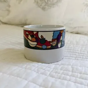 Sakura | Dining | Vintage 9s Sakura Mardi Gras Cup Sue Zipkin Stoneware ...